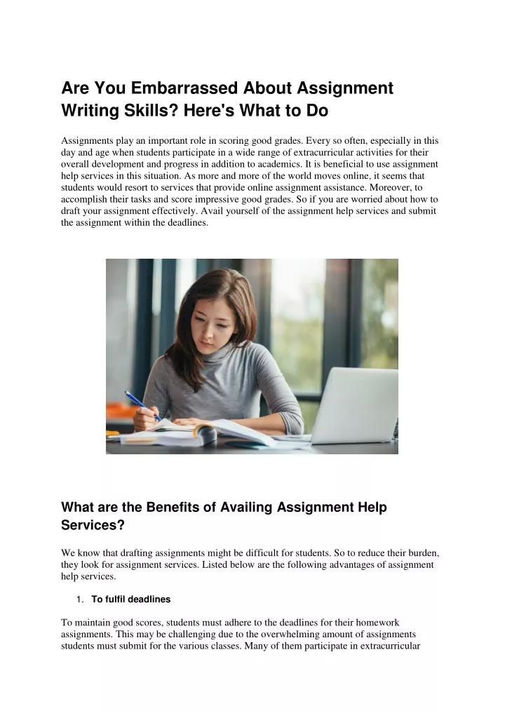 PPT - Assignment Writing Skills PowerPoint Presentation, free download ...