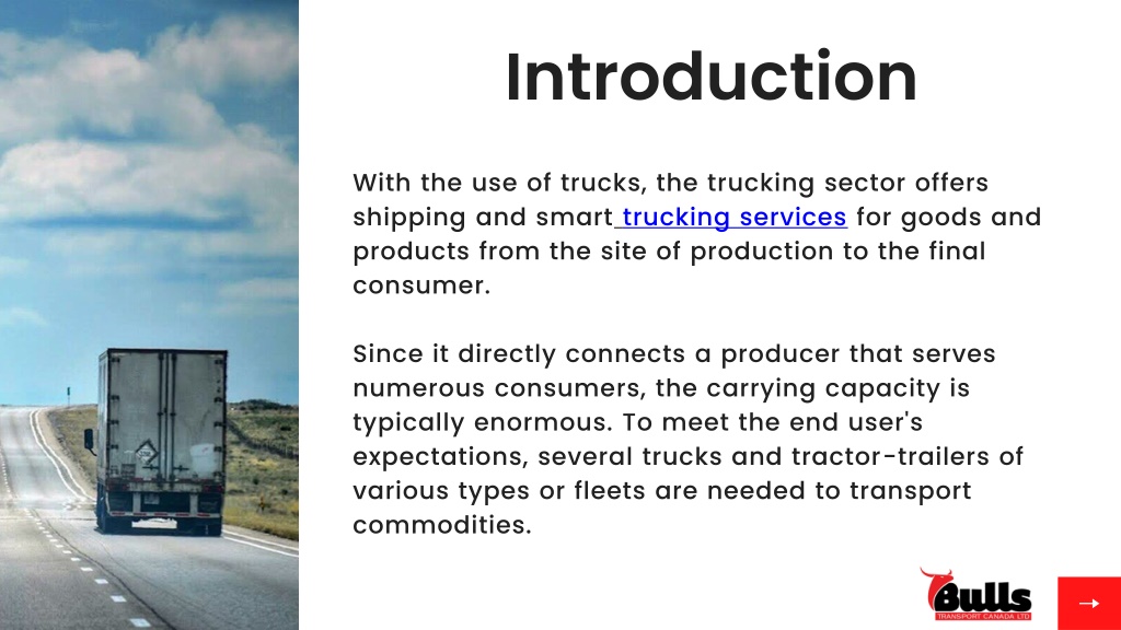 Ppt Introduction To Trucking Services Powerpoint Presentation Free