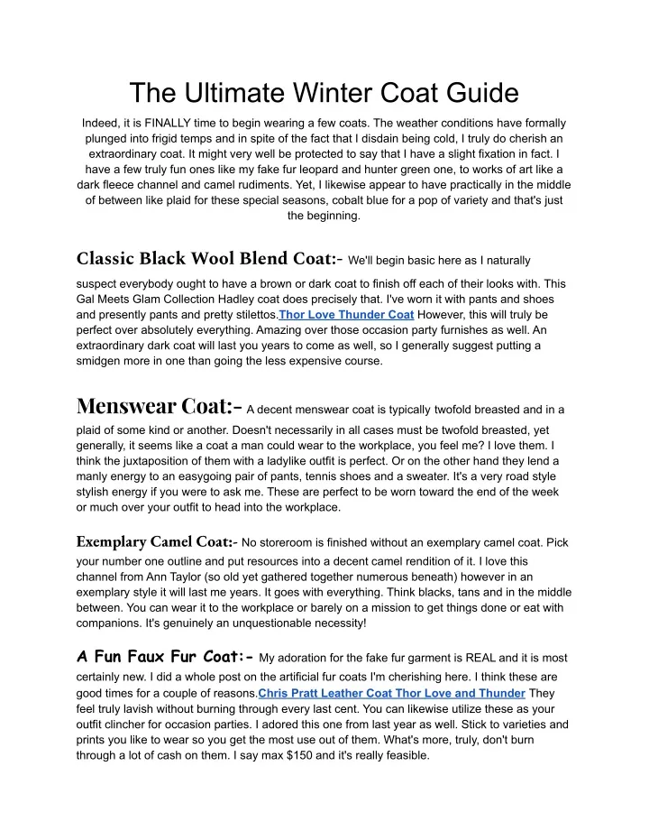 PPT - the-ultimate-winter-coat-guide PowerPoint Presentation, free ...