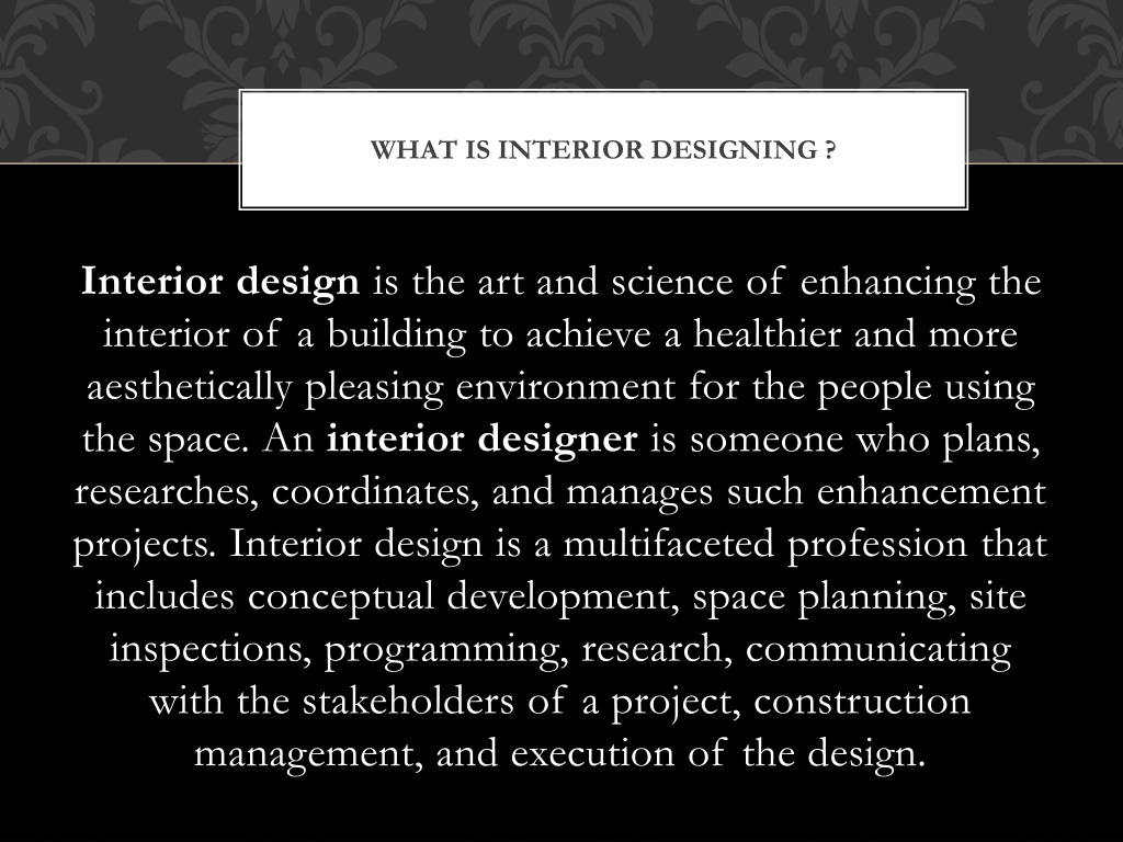 PPT - INTERIOR DESIGNING AFTER 12TH PowerPoint Presentation, free download - ID:11606630
