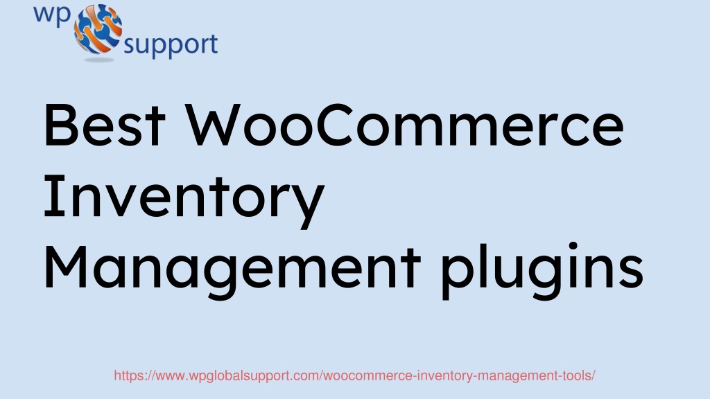 PPT - WooComBest WooCommerce Inventory Management Pluginsmerce ...
