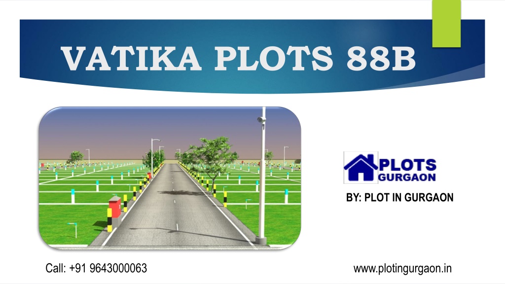 PPT - Vatika Plots Sector 88b | Residential Plots Gurgaon PowerPoint ...