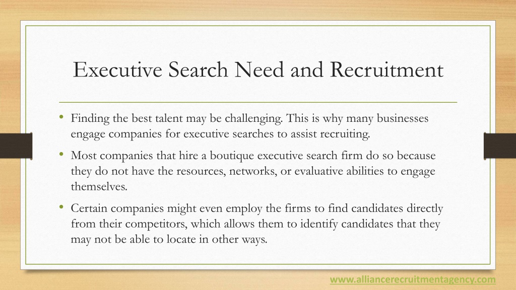 PPT - Boutique Executive Search Firm For Hire PowerPoint Presentation ...