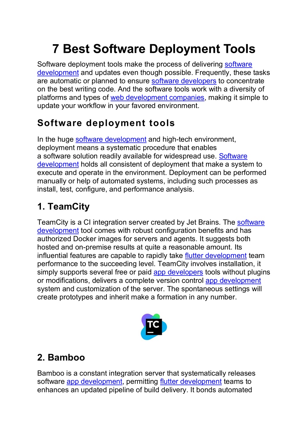 Ppt 7 Best Software Deployment Tools Powerpoint Presentation Free