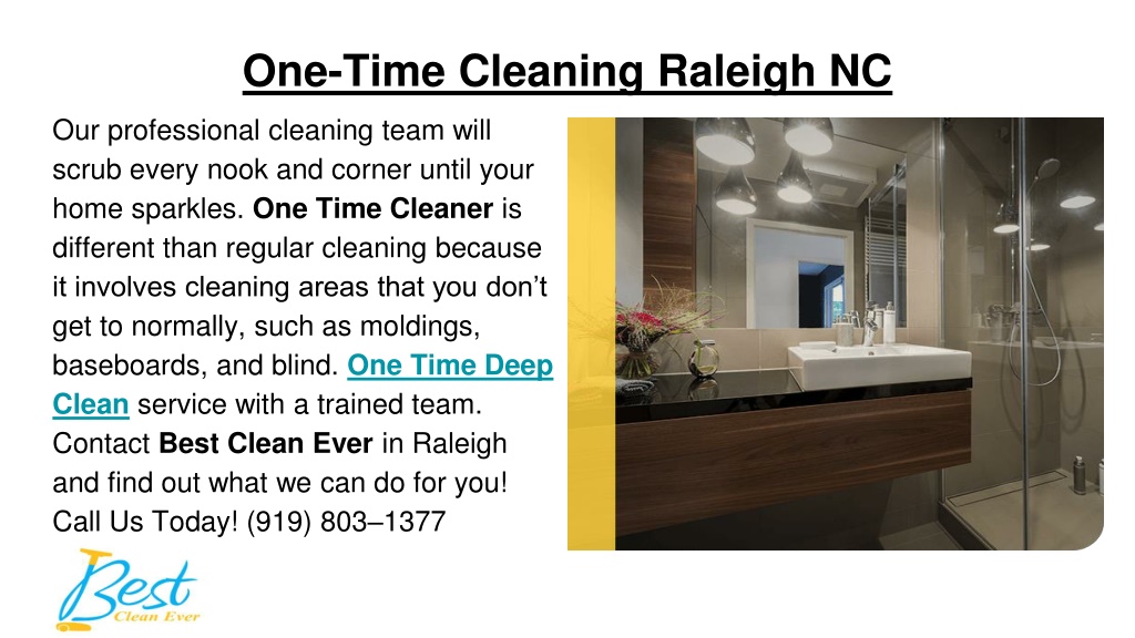 PPT - Best Clean Ever Offer Eco-Friendly North Raleigh Cleaning ...