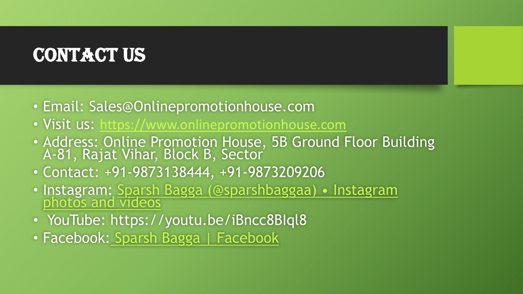 PPT - Online Promotion House PowerPoint Presentation, free download ...