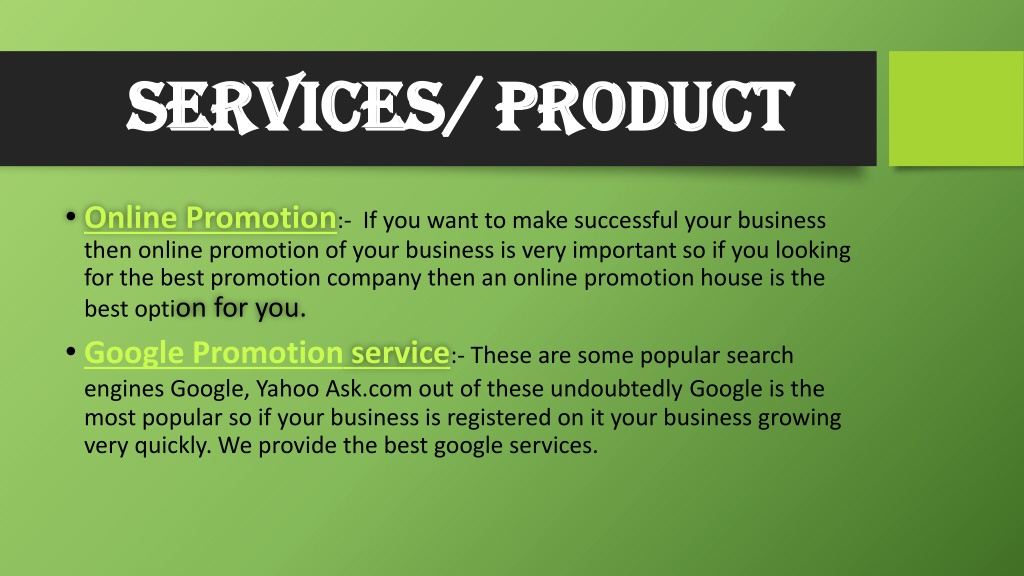 PPT - Online Promotion House PowerPoint Presentation, free download ...