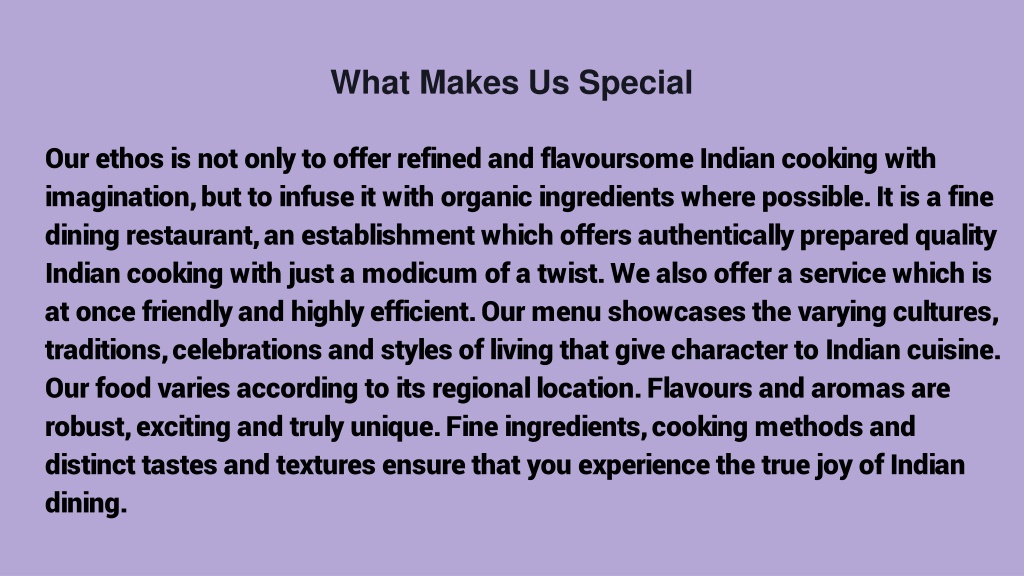 PPT - Daksh Indian Restaurant PPT PowerPoint Presentation, free ...
