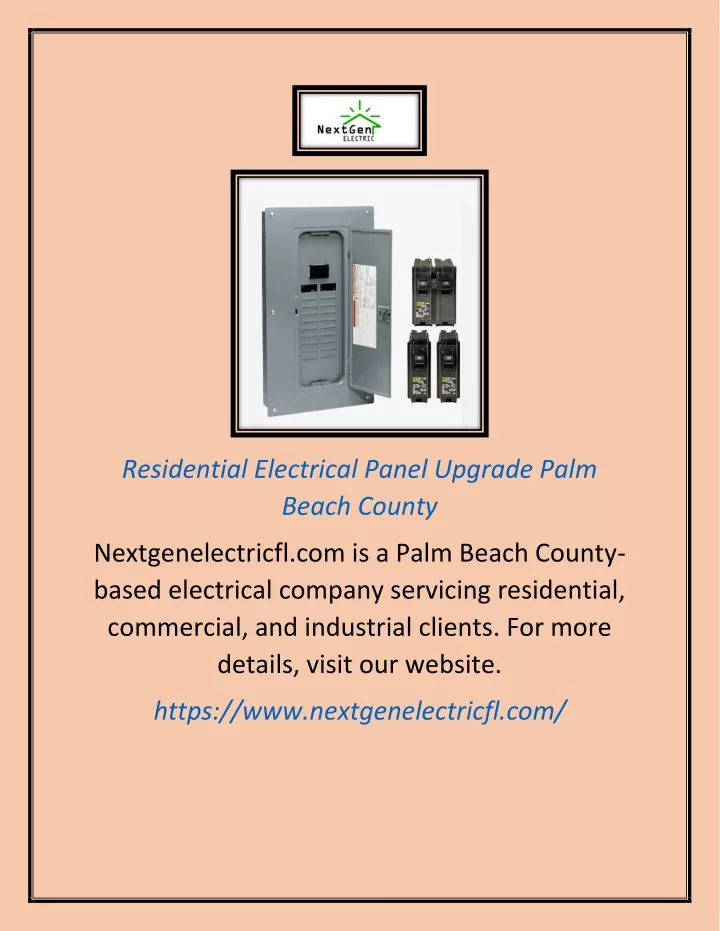 PPT - Residential Electrical Panel Upgrade Palm Beach County PowerPoint ...