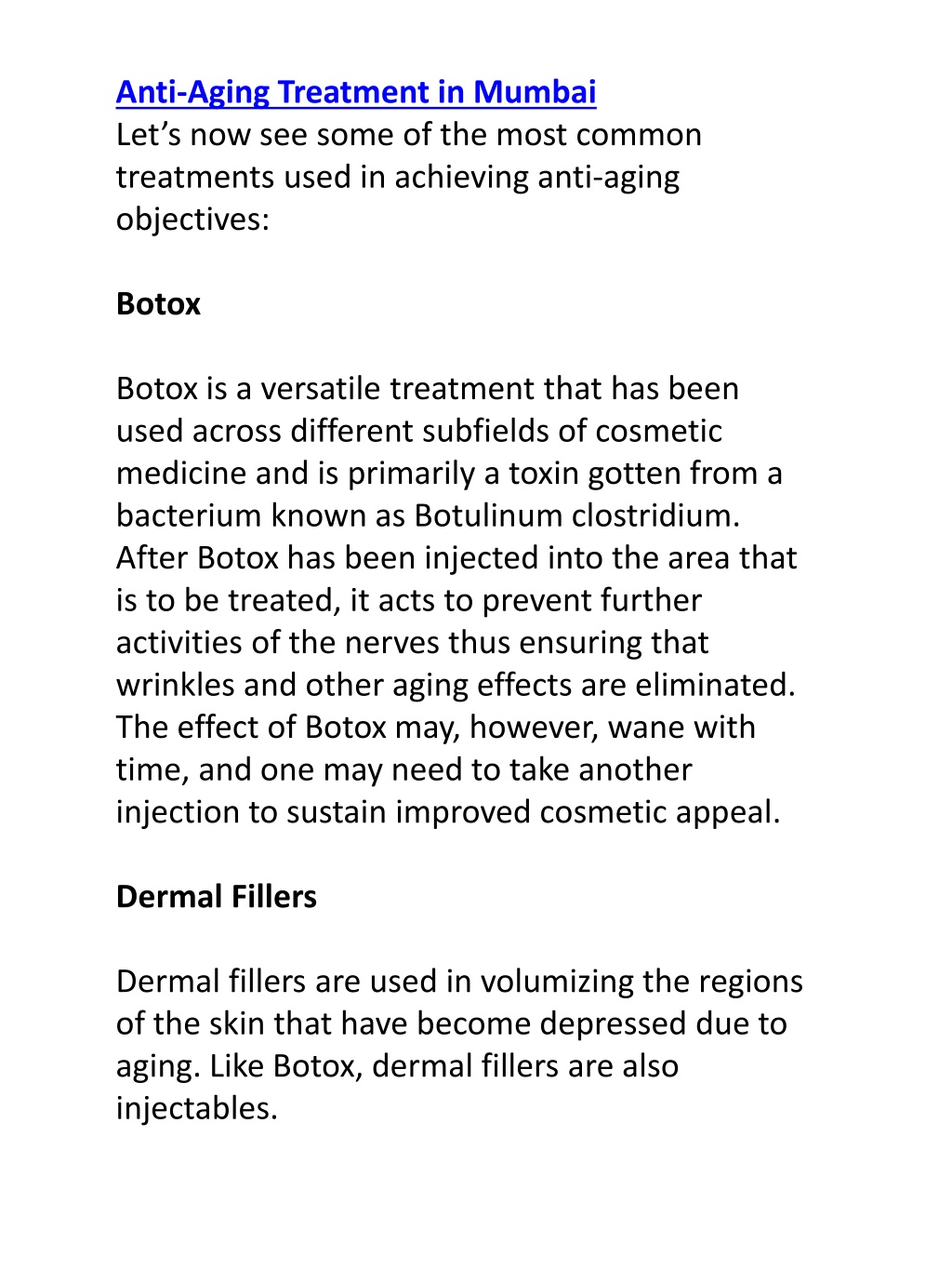 Ppt Best Anti Aging Treatment In Mumbai Powerpoint Presentation Free