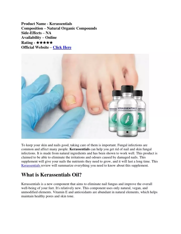 PPT - How to Use The Kerassentials To Get The Best Results? PowerPoint ...
