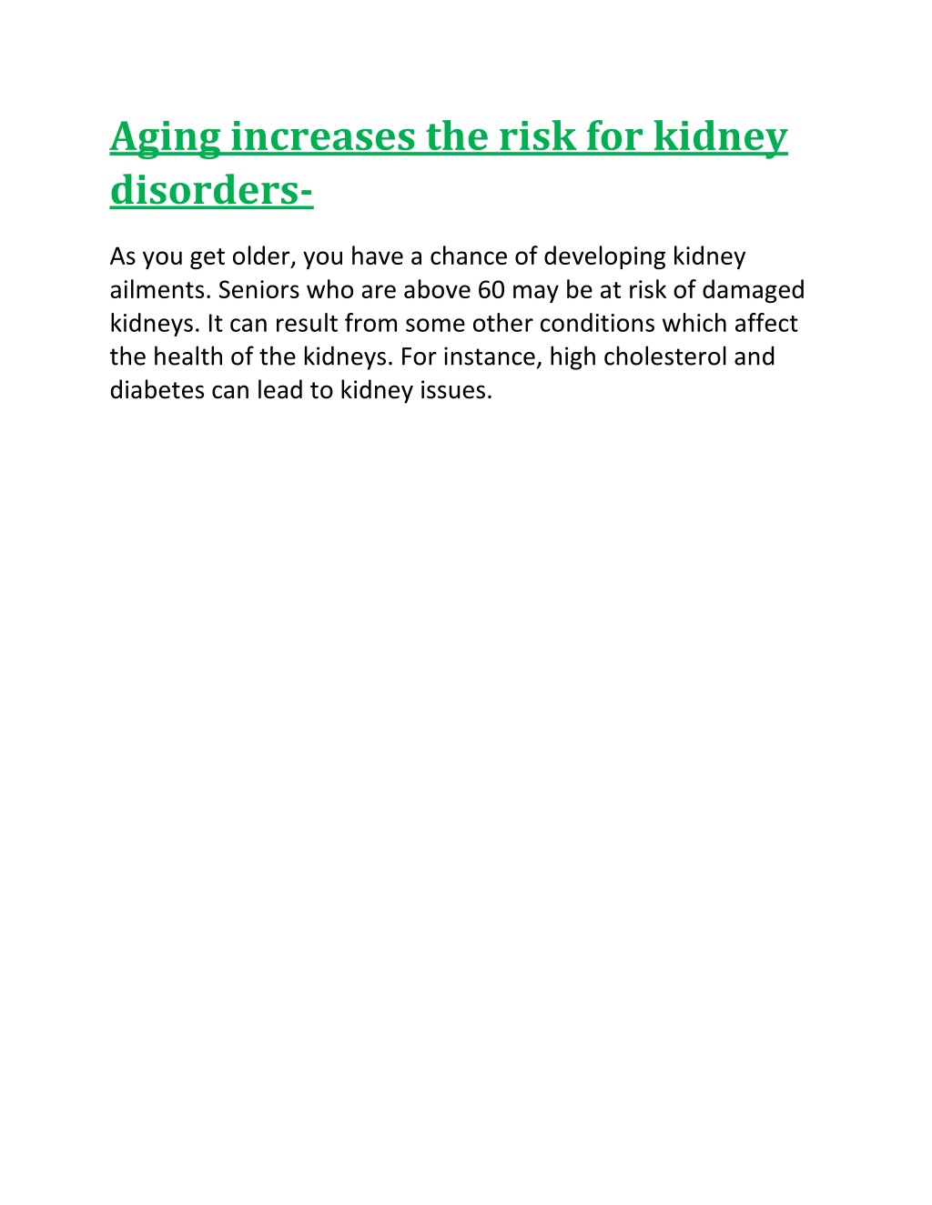 PPT - Some unknown facts about kidney diseases PowerPoint Presentation ...