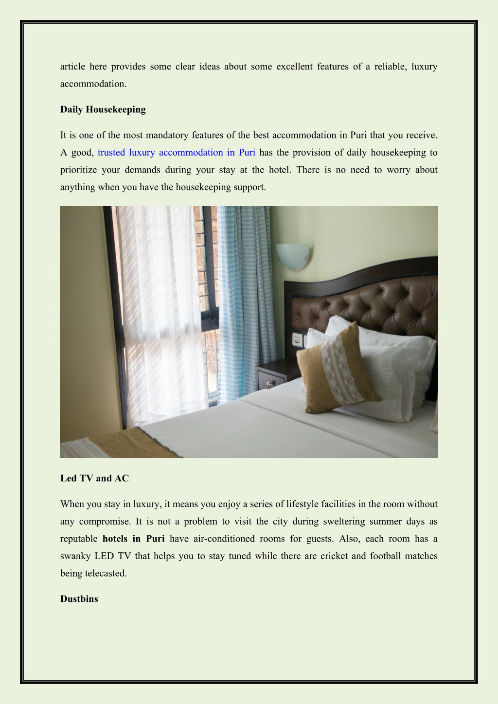 PPT - Top Features of a Luxury Accommodation in a Puri Hotel PowerPoint ...