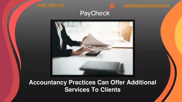 PPT - Accountancy Practices Can Offer Additional Services To Clients ...