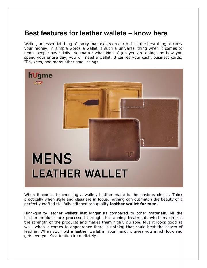 PPT - Mens Leather Wallet PowerPoint Presentation, free download - ID ...