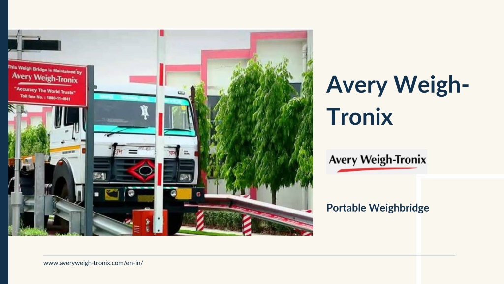 PPT - Portable Weighbridge provided by Avery India PowerPoint ...