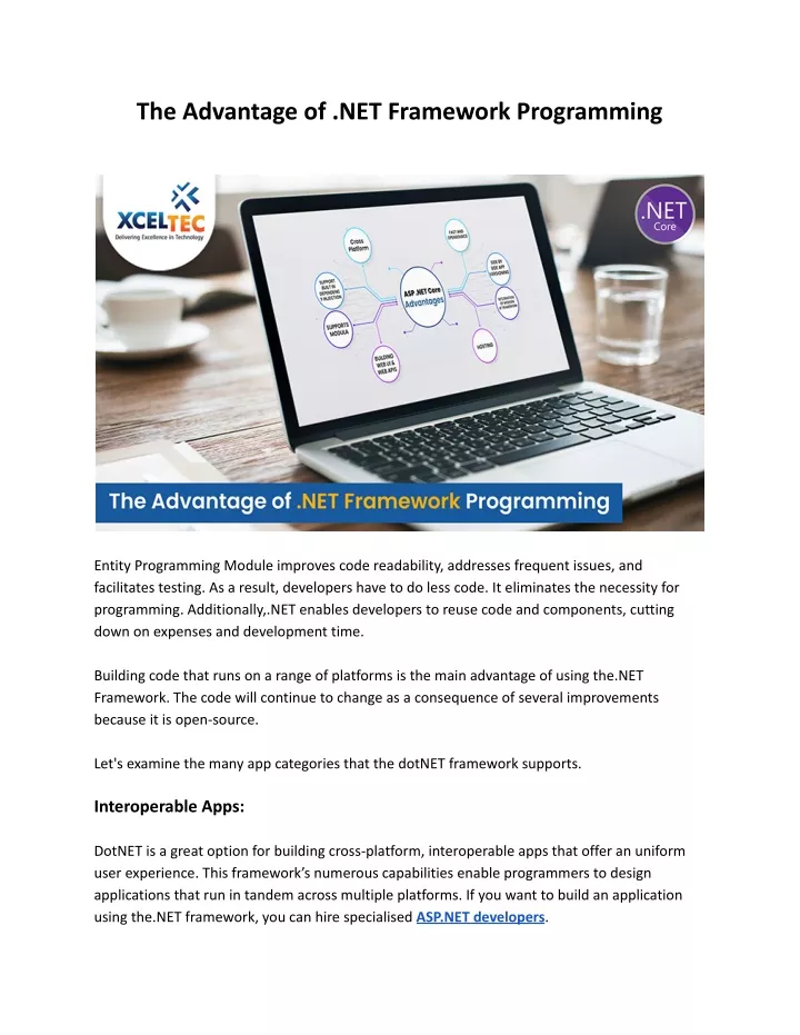 Ppt The Advantage Of Net Framework Programming Powerpoint