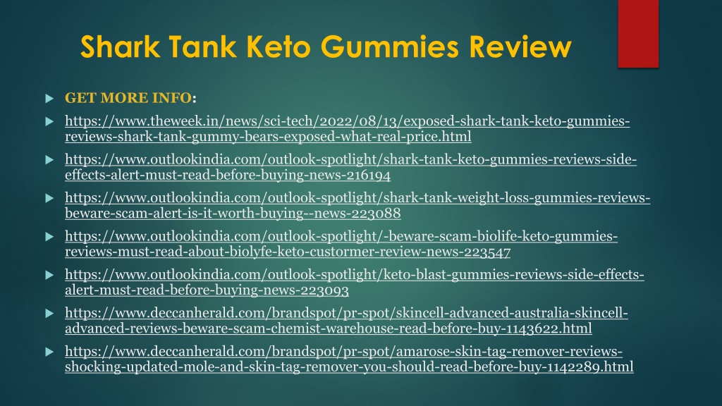 Ppt Exposed] Shark Tank Keto Gummies Powerpoint Presentation Free