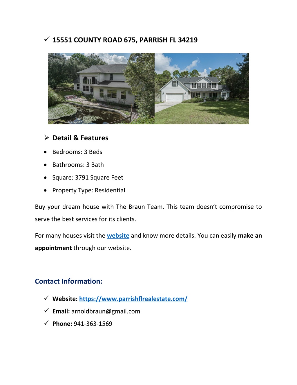PPT - Real Estate in Florida - House for Sales in Parrish Florida ...