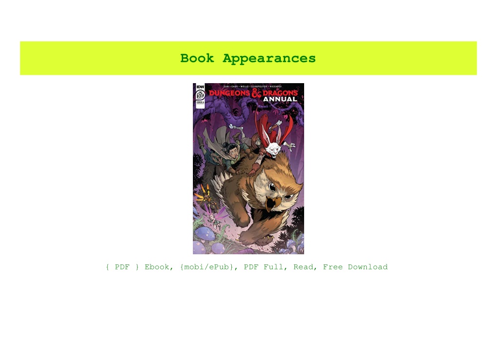 PPT - [READ] Dungeons & Dragons Annual 2022 (Dungeons & Dragons ...