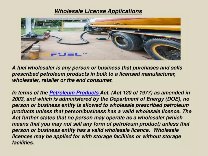 PPT - One Of The Best Independent Fuel Retailers in South Africa ...