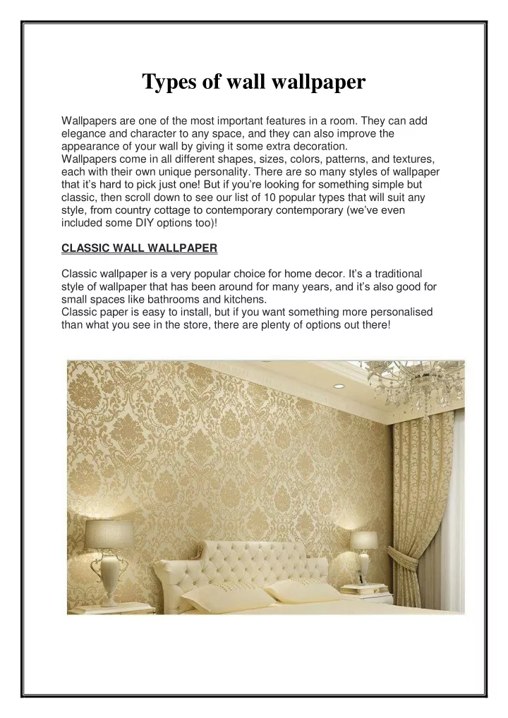 PPT - Types of wall wallpaper PowerPoint Presentation, free download ...