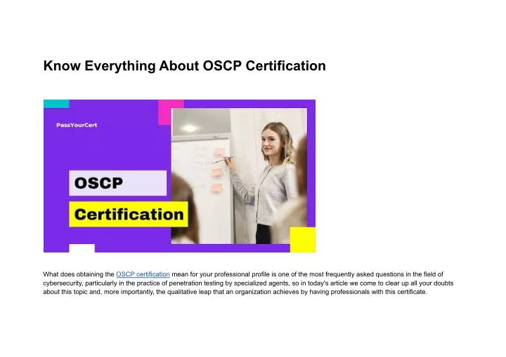 PPT - Know Everything About OSCP Certification PowerPoint Presentation - ID:11618020