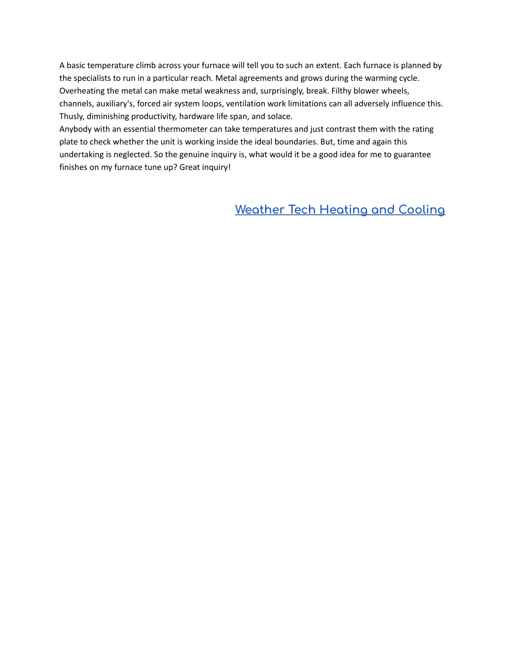 PPT - WHAT IS THE BEST FURNACE TUNE UP PowerPoint Presentation, free ...