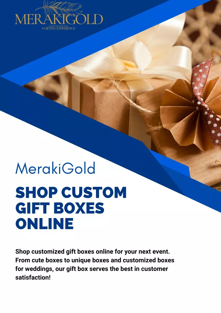 PPT - Custom Gift Boxes Online - MerakiGold - Shop Now PowerPoint ...