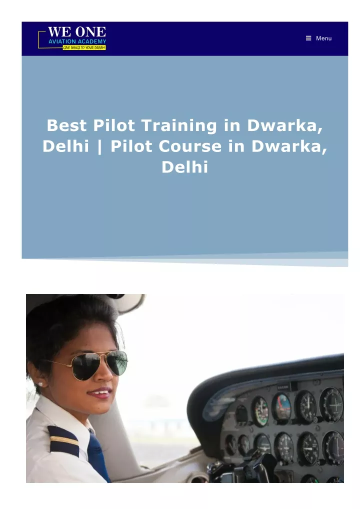 PPT - Pilot Training in Dwarka, Delhi PowerPoint Presentation, free ...
