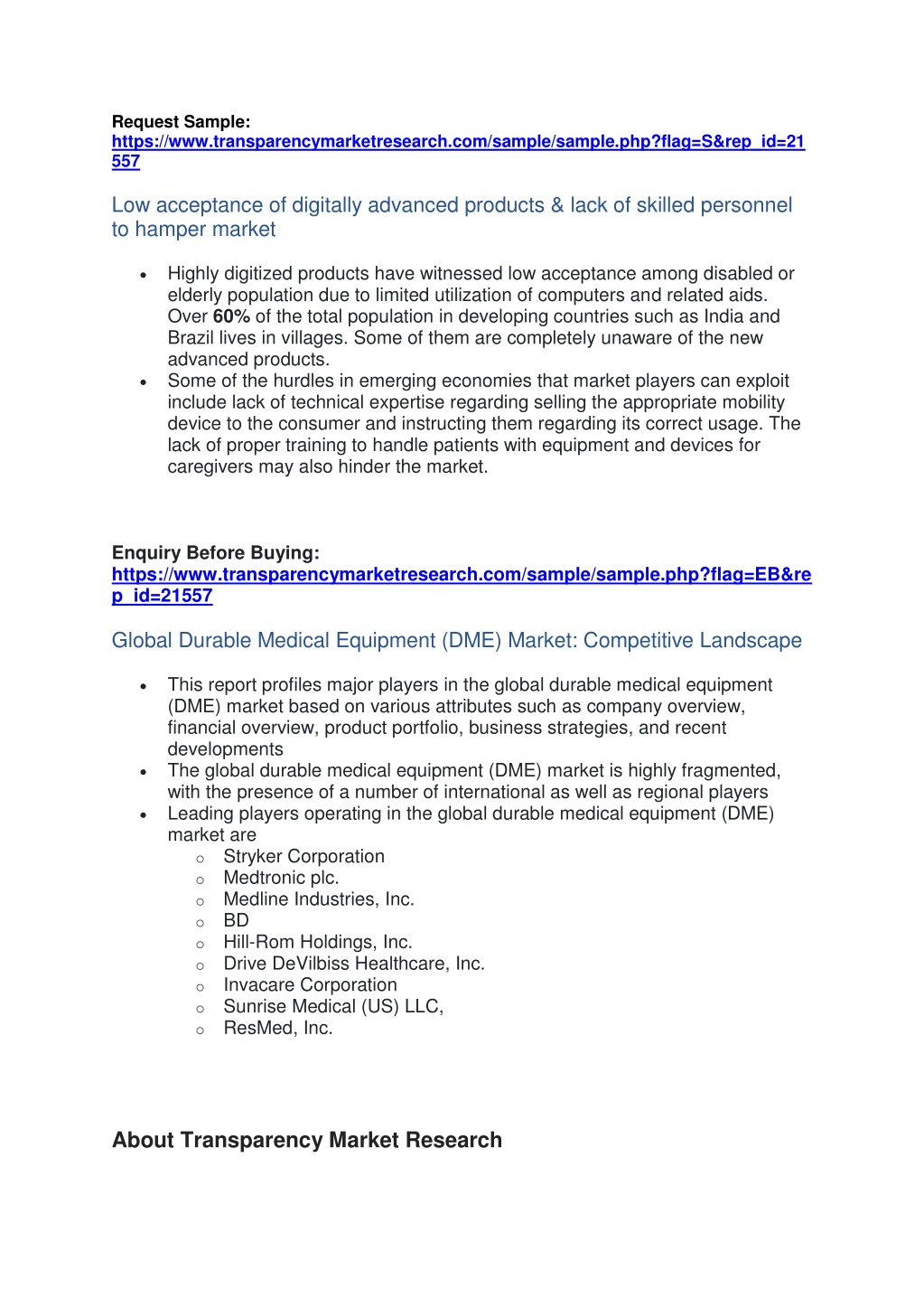PPT - Durable Medical Equipment (DME) Market PowerPoint Presentation ...