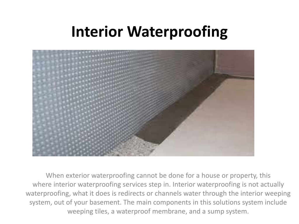 PPT - Best Water Proofing Solutions in Hamilton - Hamilton ...