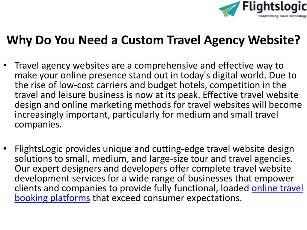 PPT - Best Travel Agency Websites PowerPoint Presentation, free ...