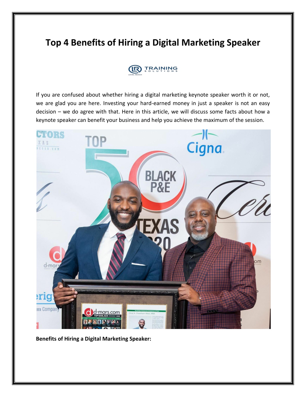 PPT - Top 4 Benefits of Hiring a Digital Marketing Speaker PowerPoint ... PPT - Top 4 Benefits of Hiring a Digital Marketing Speaker PowerPoint ...