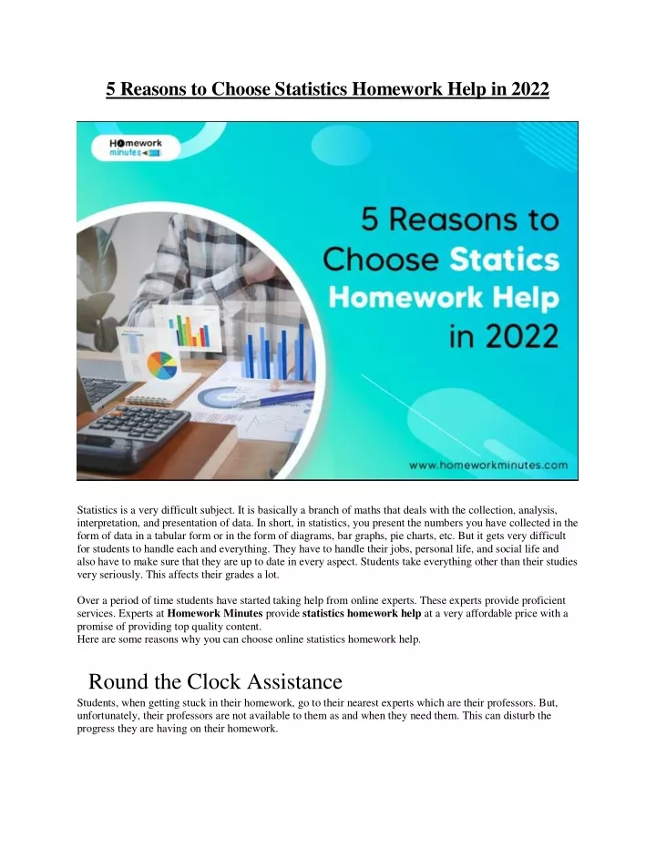 PPT - 5 Reasons to Choose Statistics Homework Help in 2022 PowerPoint ...