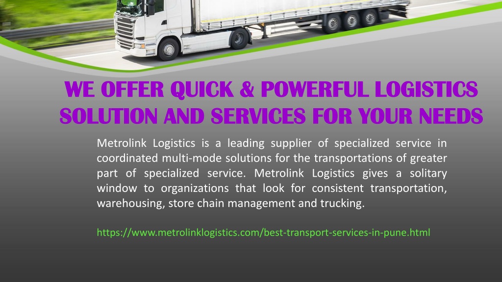 PPT - Best Logistics Services in Pune | Logistics Companies in Pune ...