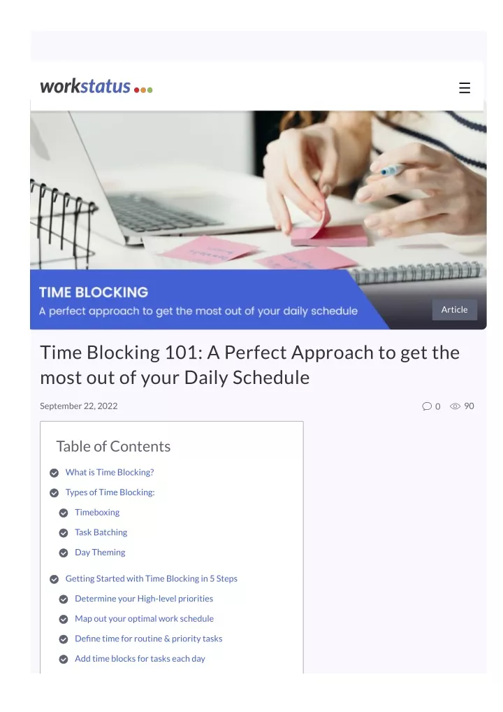 PPT - Time Blocking 101: A Perfect Approach to get the most out of your Daily Schedule ...