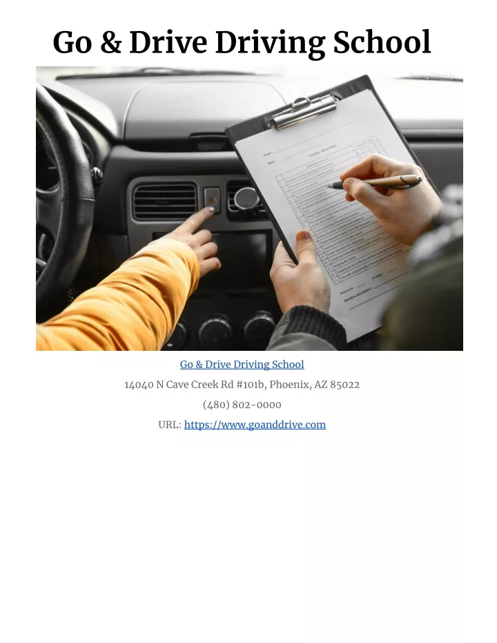 PPT - Go & Drive Driving School PowerPoint Presentation, free download ...