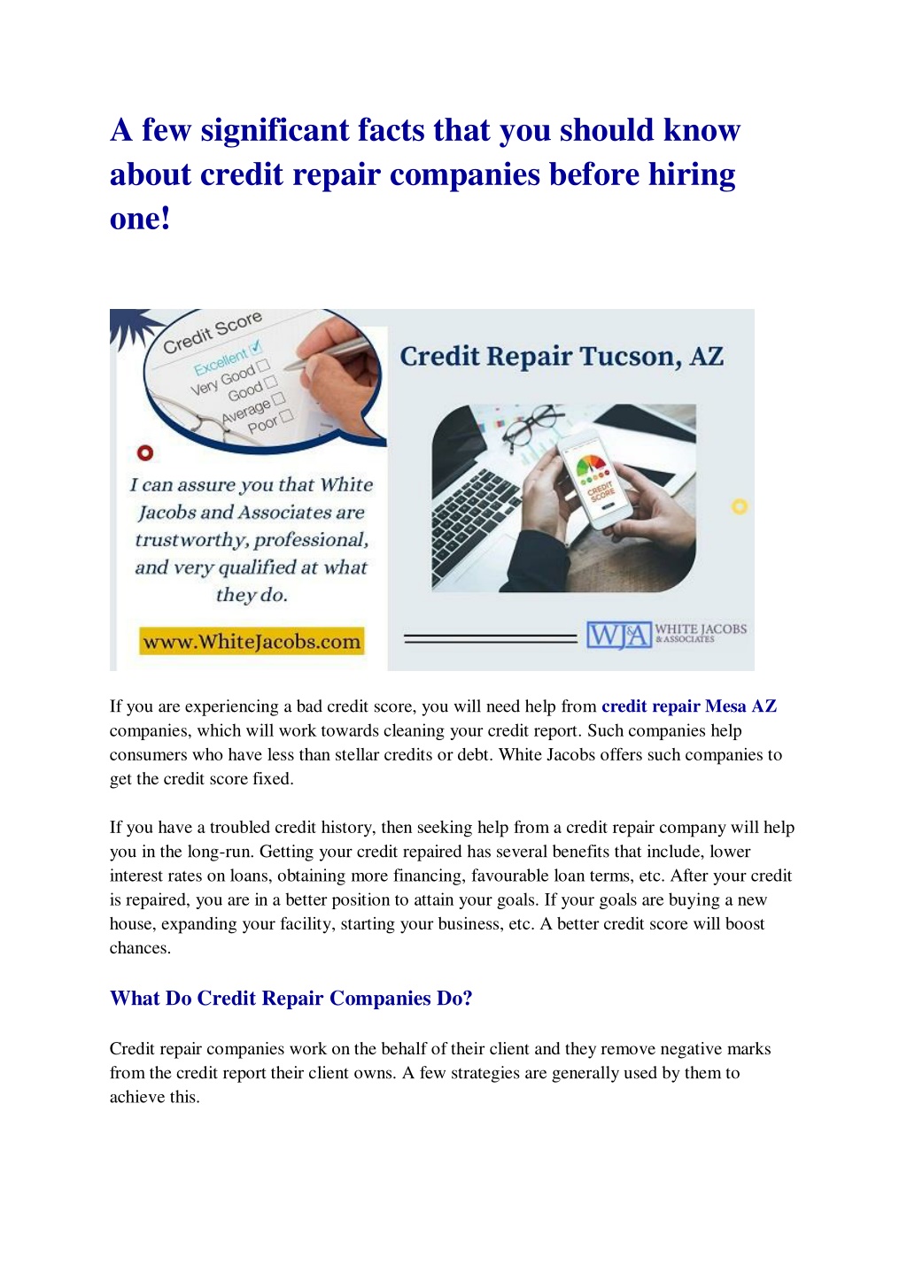 PPT - A few significant facts that you should know about credit repair ...