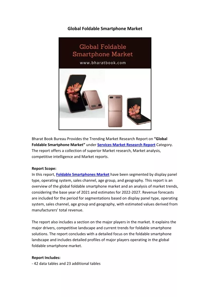 PPT - Global Foldable Smartphone Market PowerPoint Presentation, free ...