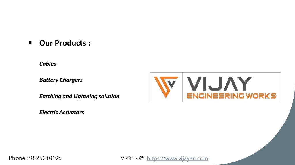 PPT - Flexible wire & cable supplier in gujarat | Vijay Engineering ...