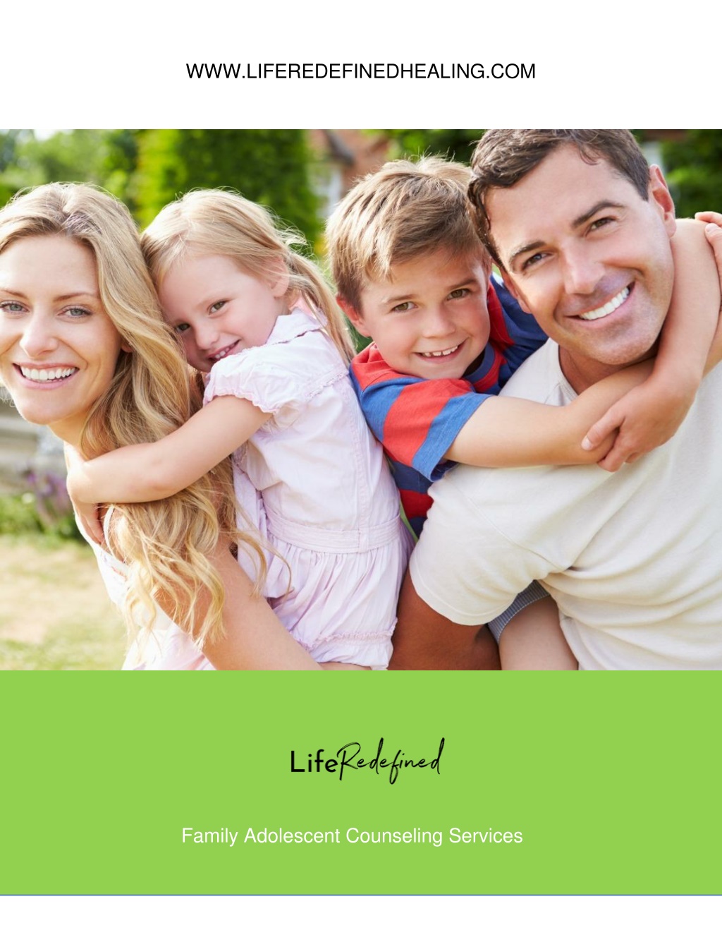 PPT - Family Adolescent Counseling Services | Life Redefined Healing ...