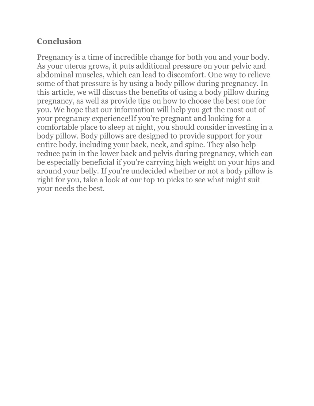 PPT - How Body Pillow Helps Your Body During Pregnancy( 26-09-2022 ...