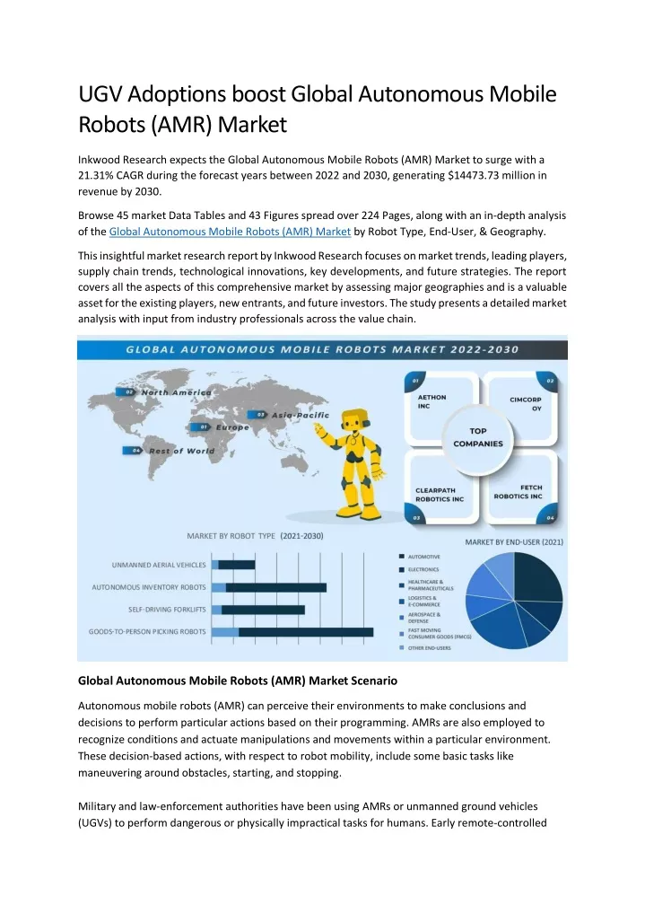 PPT - Global Autonomous Mobile Robots (AMR) Market Growth by 2030 ... PPT - Global Autonomous Mobile Robots (AMR) Market Growth by 2030 ...