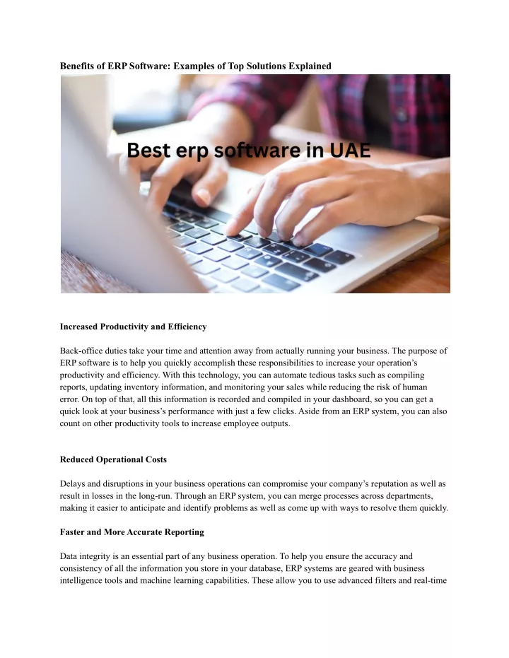 PPT - Best erp software in UAE PowerPoint Presentation, free download ...