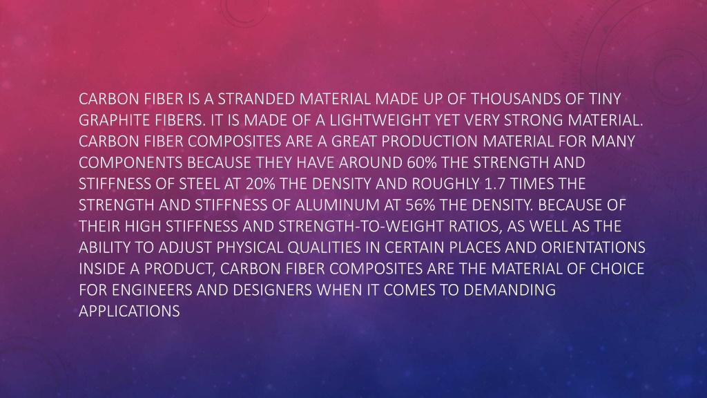 PPT - Carbon fiber parts manufacturing and Carbon fiber manufacturing ...
