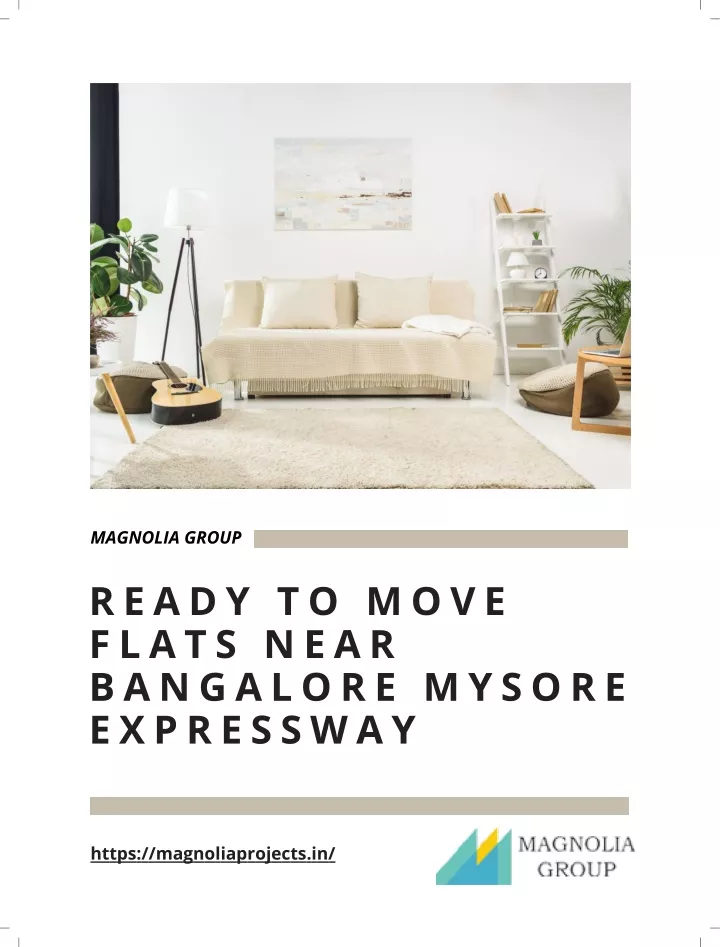 PPT - Get Ready to Move Flats near Bangalore Mysore Expressway ...