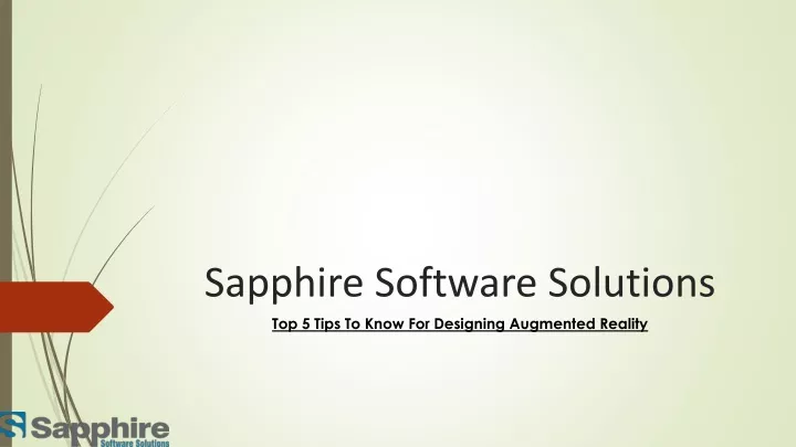 PPT - Top 5 Tips To Know For Designing Augmented Reality PowerPoint ...