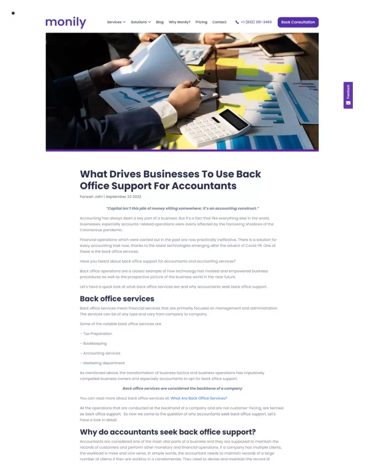 PPT - What Drives Businesses To Use Back Office Support For Accountants ...
