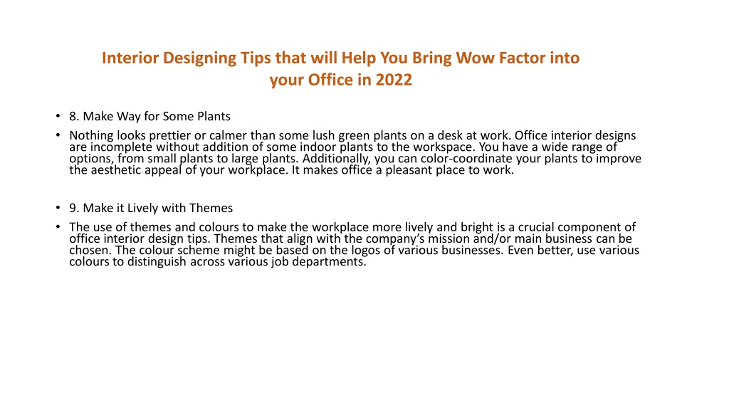 PPT - Interior Designing Tips that will Help You Bring Wow Factor into ...